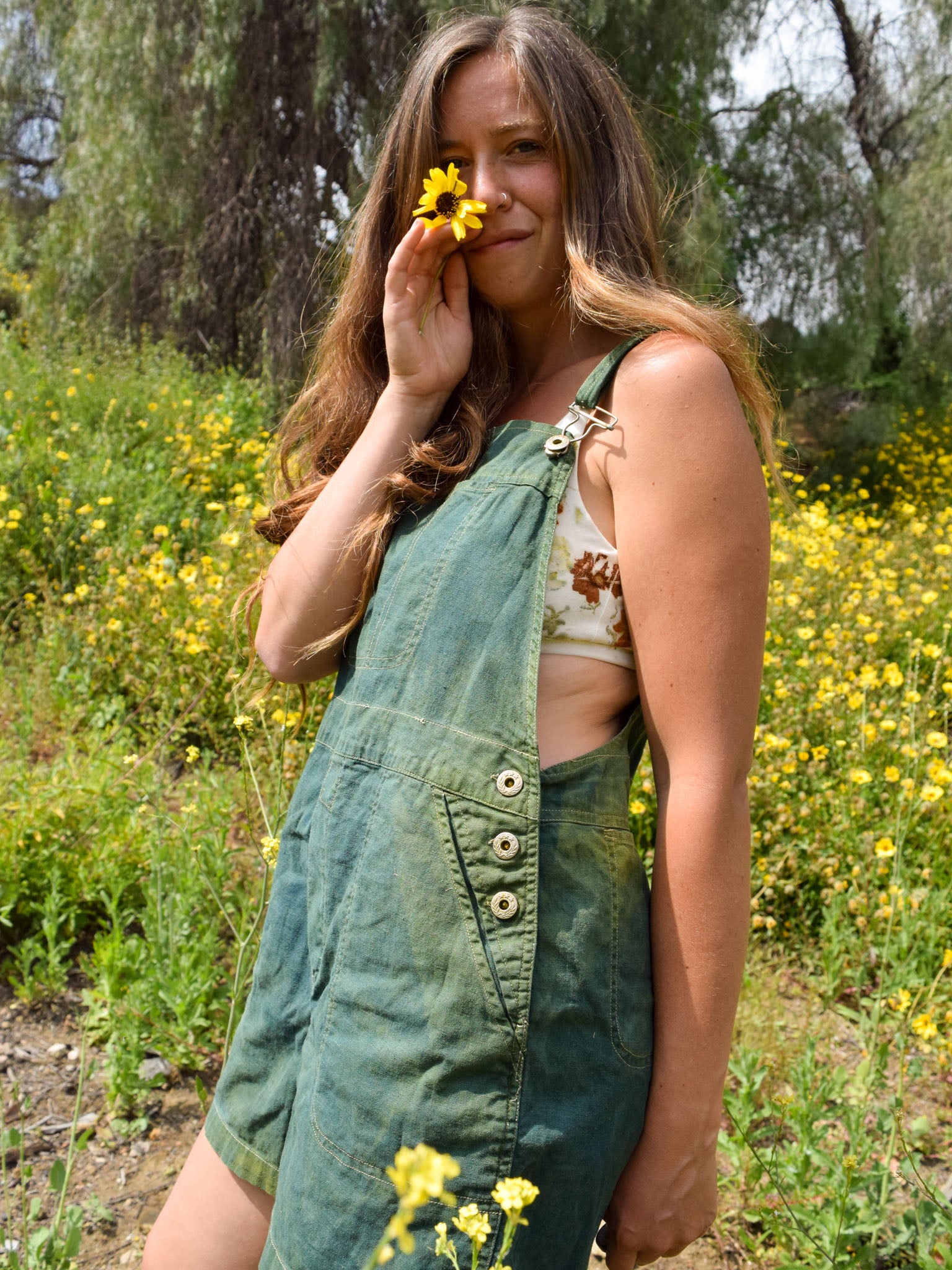 Indigo & Marigold Soft Short Overalls – Rootedbotanics