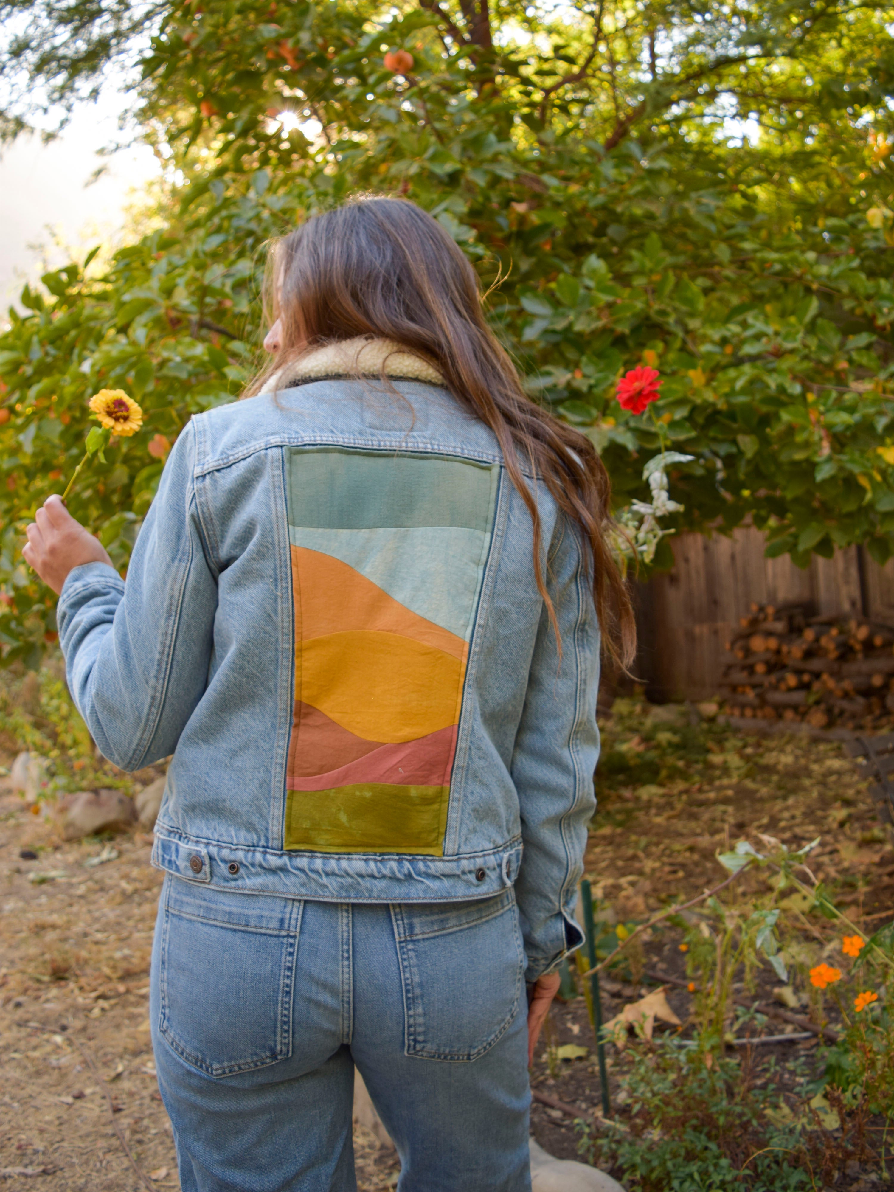 Quilted Landscape Levi's Sherpa Lined Denim Jacket – Rootedbotanics