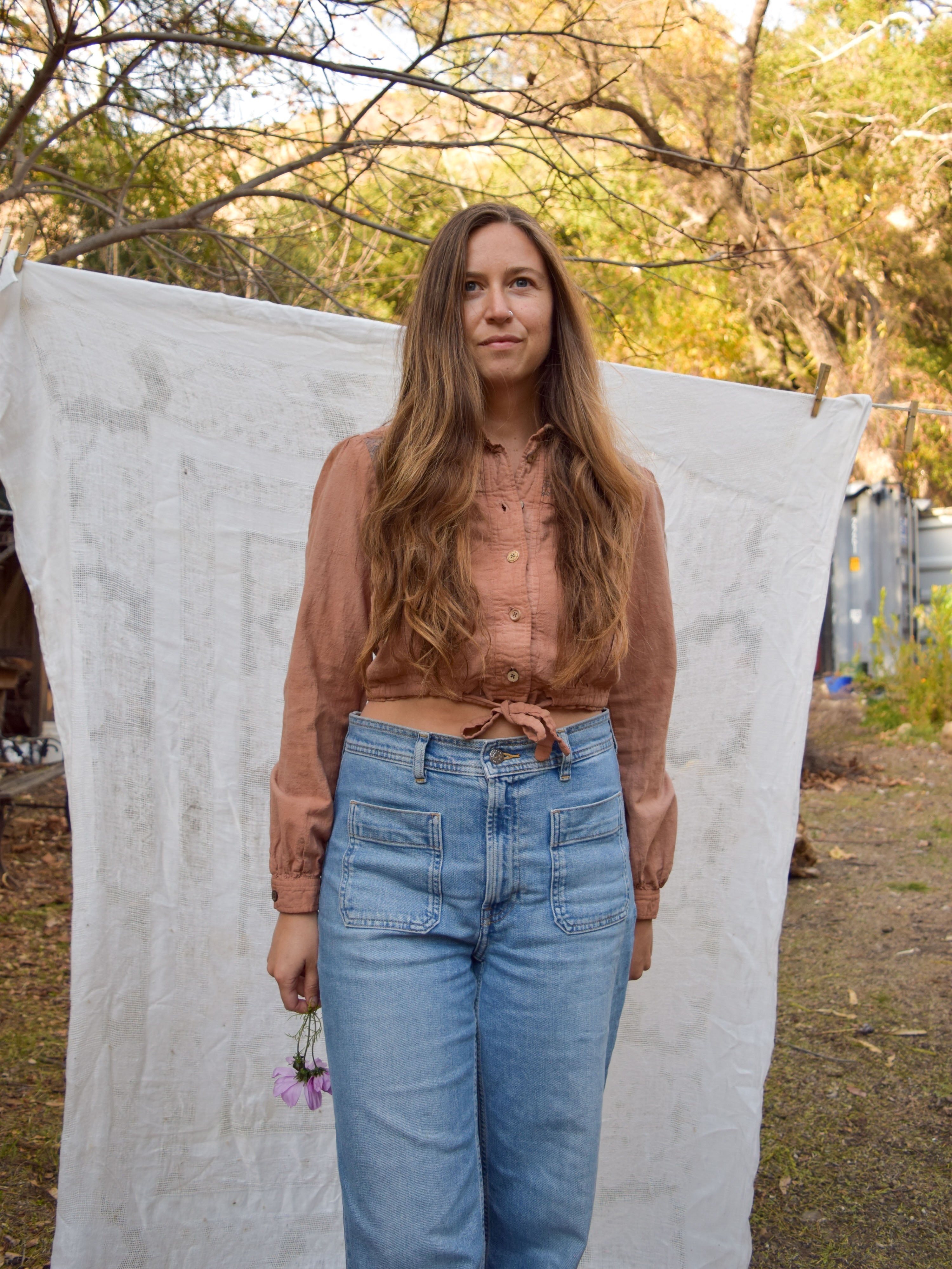 Cutch Block Printed Patched Yoke Blouse – Rootedbotanics