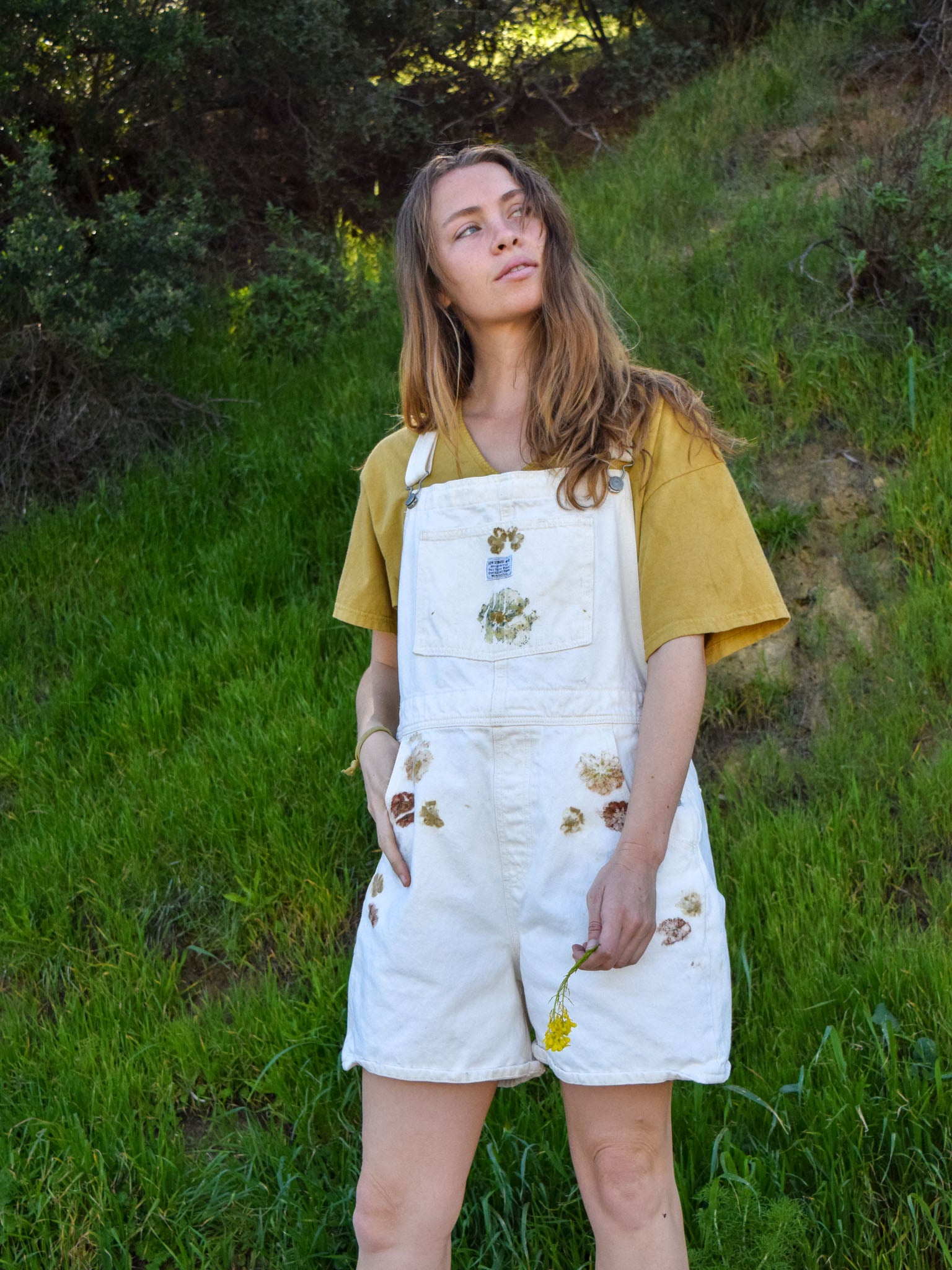 Flower Bundled Vintage Levi's Short Overalls – Rootedbotanics