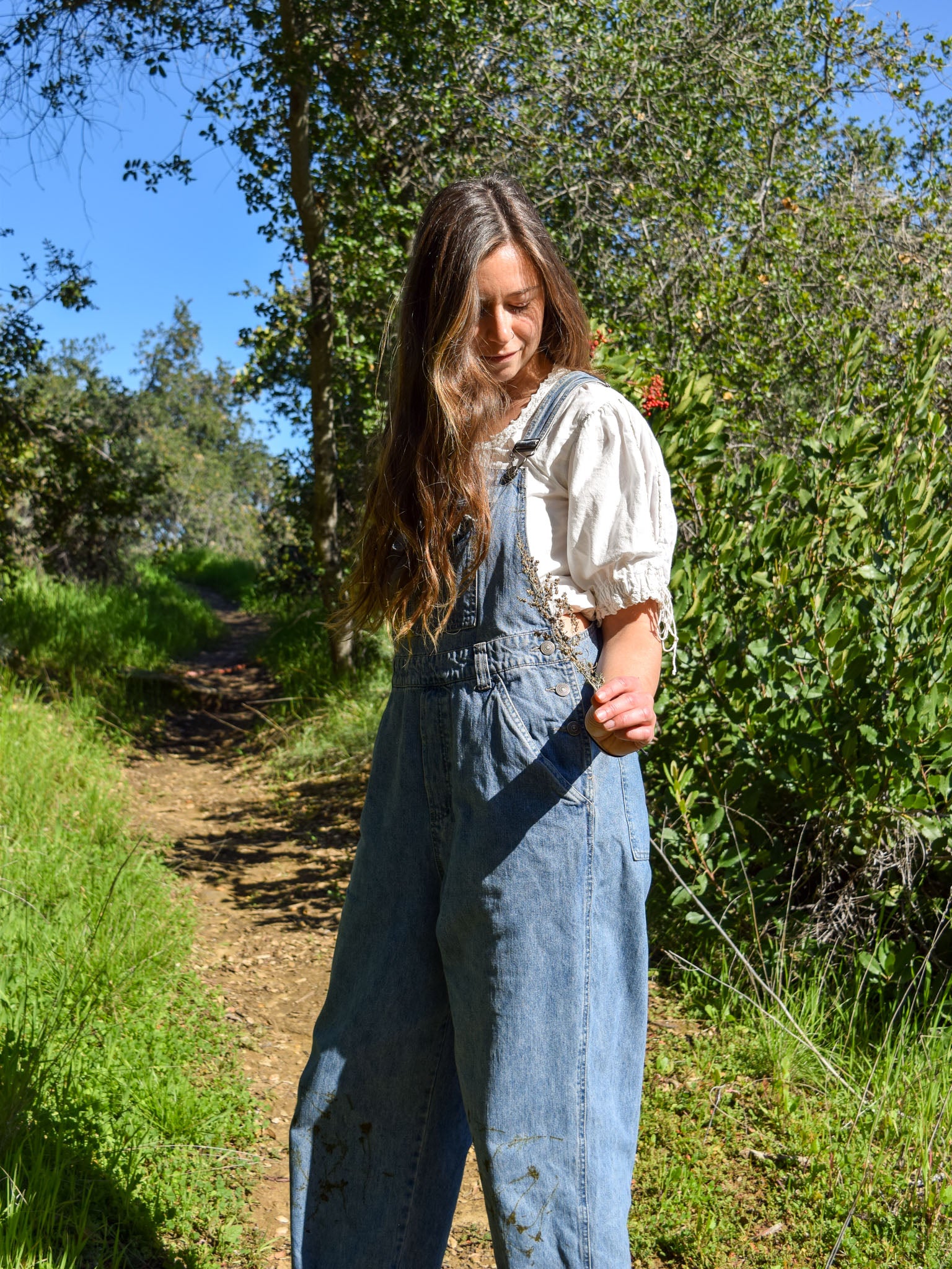 Flower Pressed Denim Overalls – Rootedbotanics