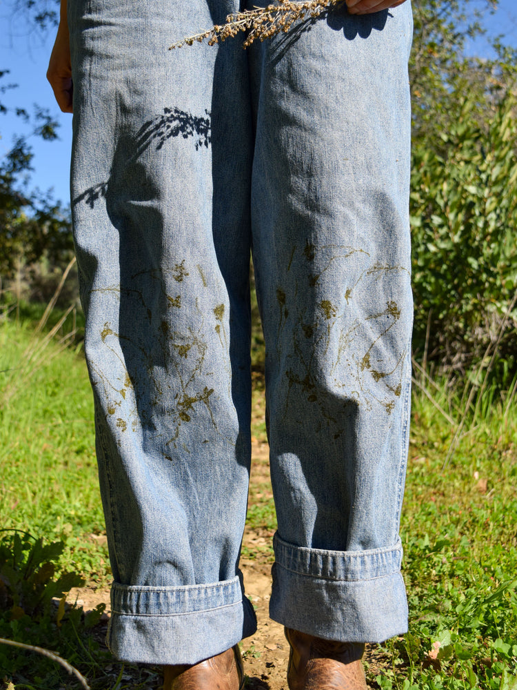 Flower Pressed Denim Overalls – Rootedbotanics
