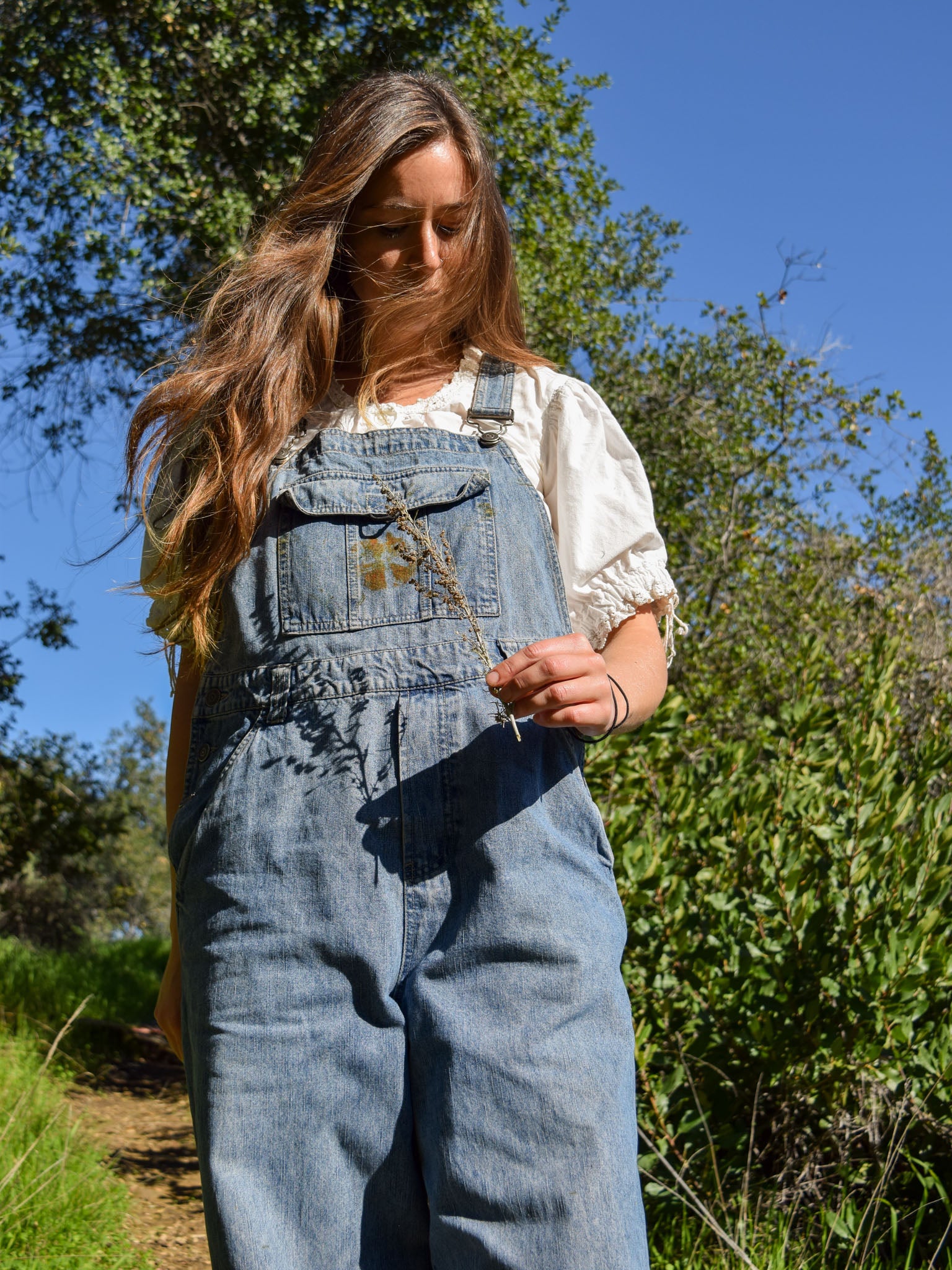 Flower Pressed Denim Overalls – Rootedbotanics