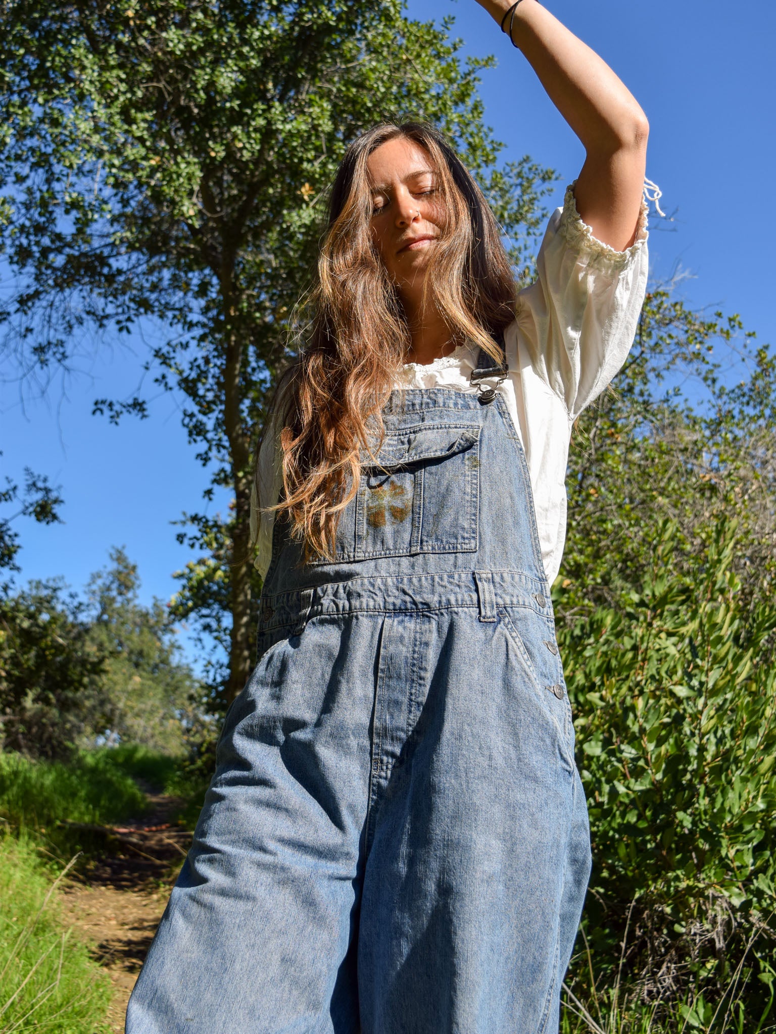 Flower Pressed Denim Overalls – Rootedbotanics