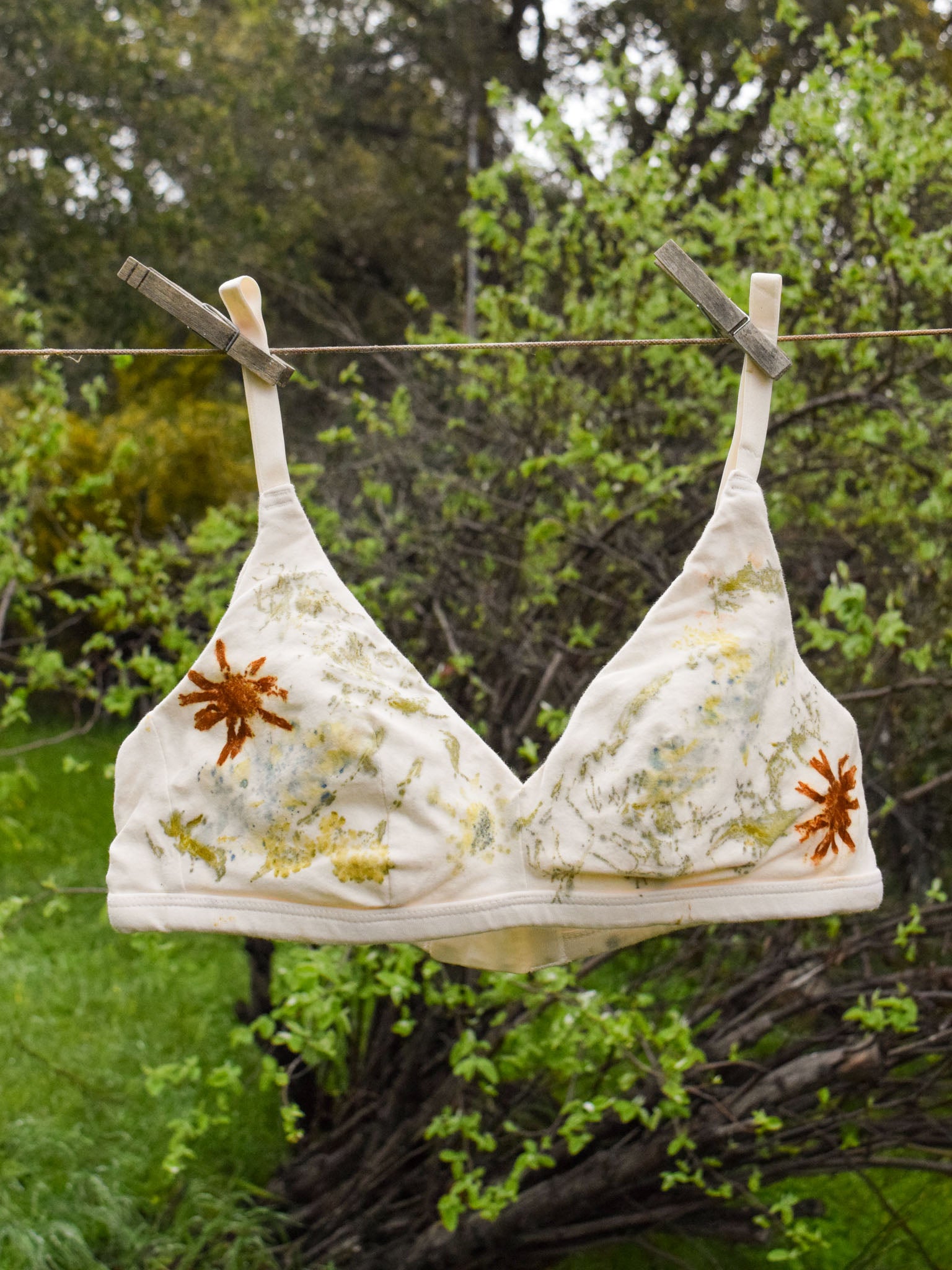 Native Flower Organic Cotton Bralette – Rootedbotanics